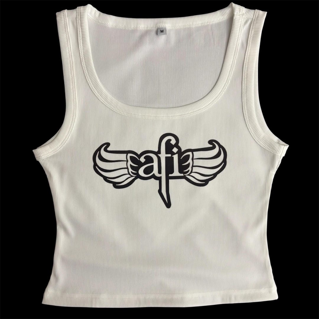 A Fire Inside Wings Hardcore Punk Horror Emo Band Cropped Tank Top - Etsy