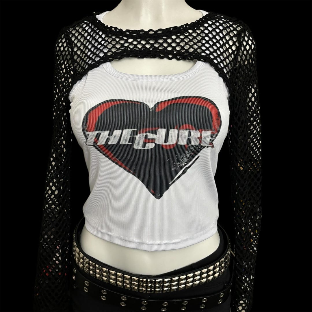 1980s Gothic Post Punk New Wave Band Heart Tank Top - Etsy