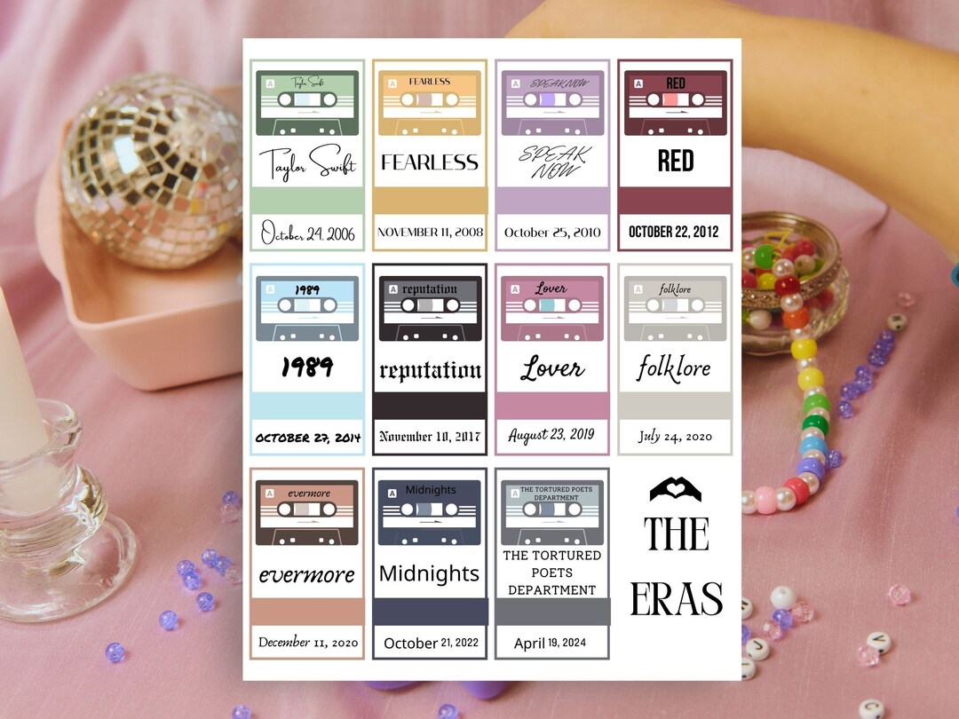 Printable Eras Poster, Wall Art, Home Decor for Swifties - Etsy