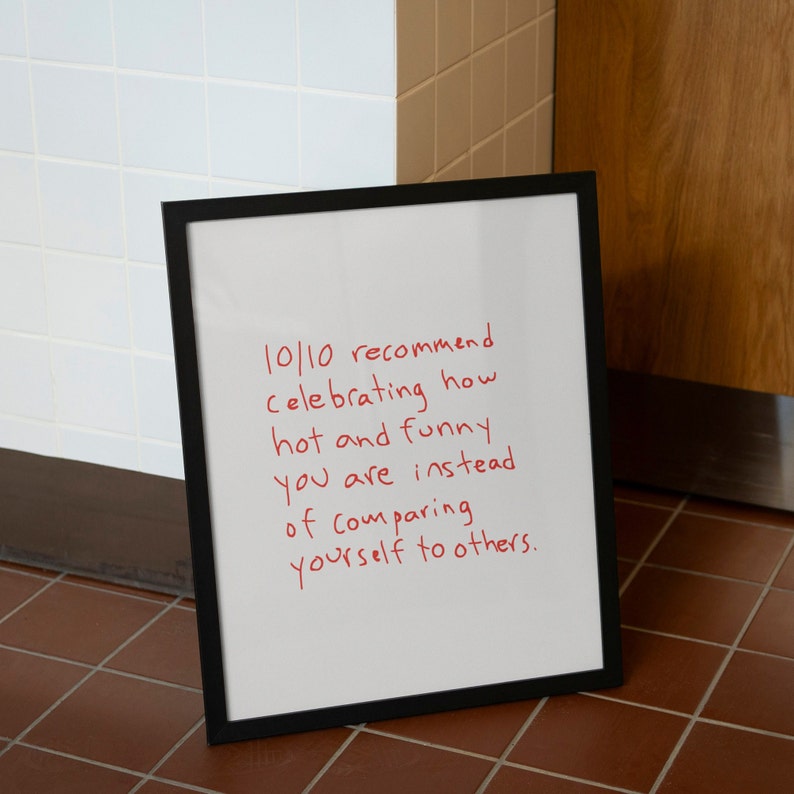 Positive Quote Poster for Office Decor Positive Affirmations Wall Art ...