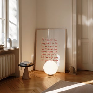 Trendy Positive Quote Print Inspirational Typography Poster Modern ...