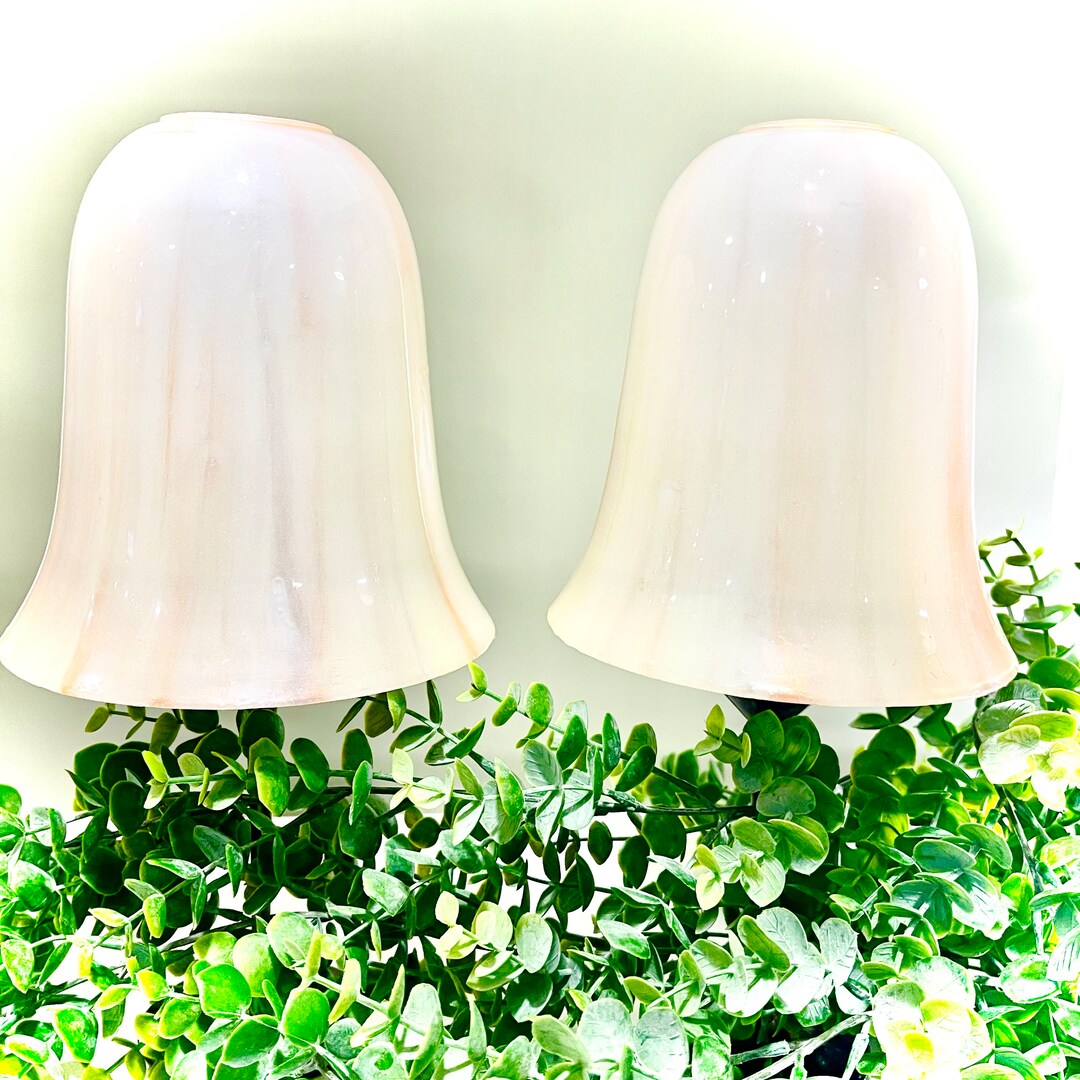Bell Glass Lamp Shade, Set Belle of the Ball - Etsy