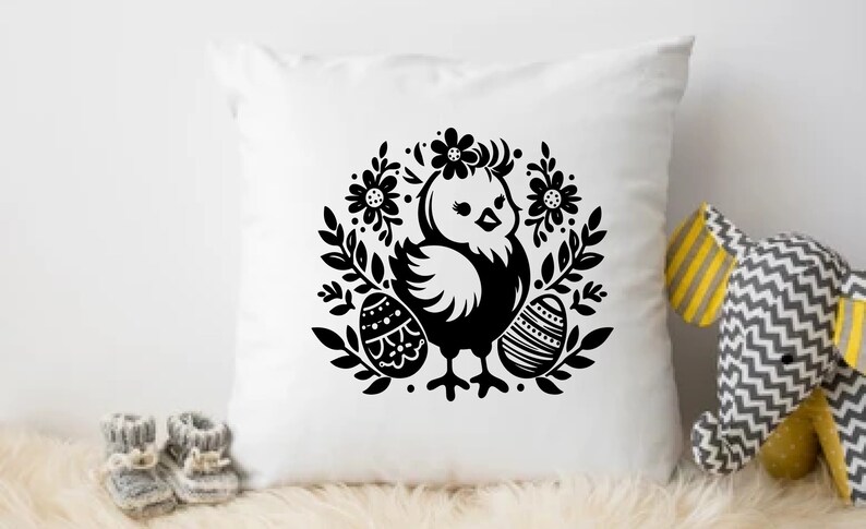 Easter PNG & SVG, Cute Spring Png, Chick Svg, Clipart, Colored Eggs ...