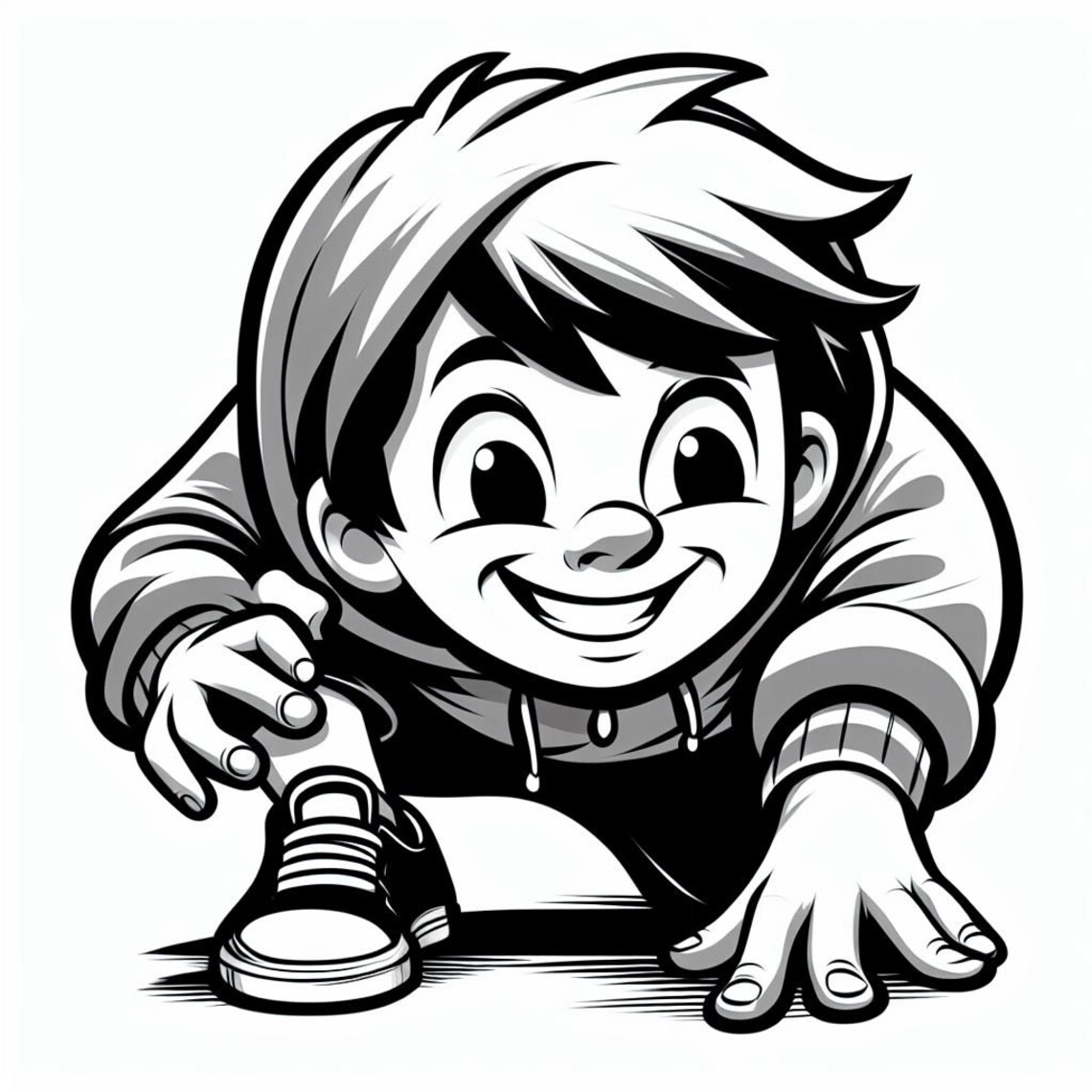 Cartoon Runner Kid PNG & SVG, Athletic Child Clipart, Sporty Art Print ...