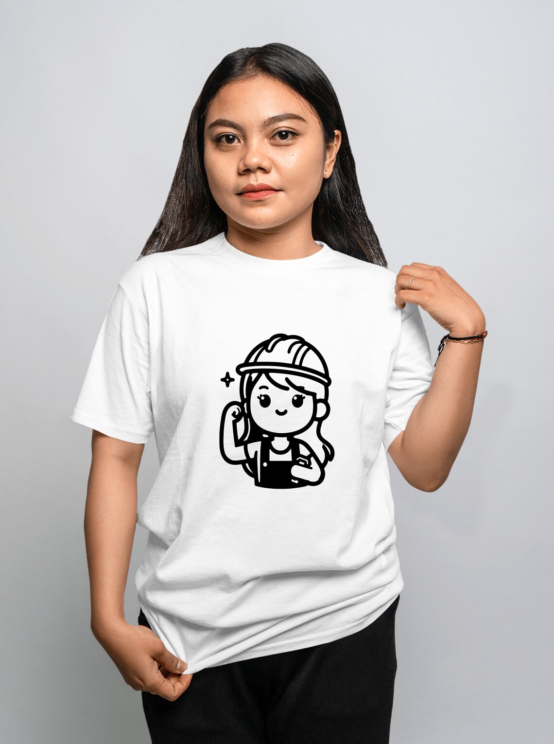 Woman Construction Worker PNG & SVG, Female Builder Clipart, DIY ...