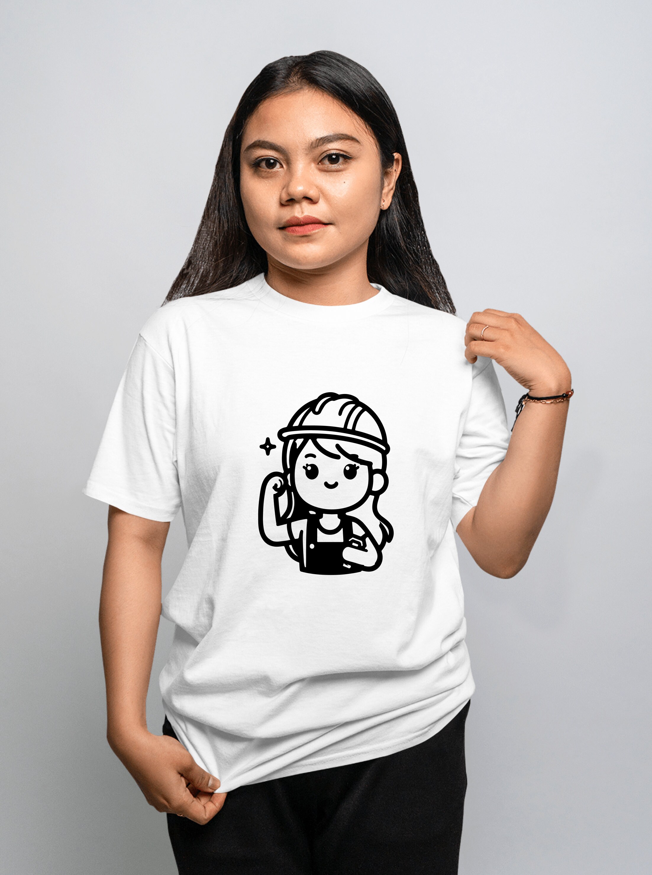 Woman Construction Worker PNG & SVG, Female Builder Clipart, DIY ...