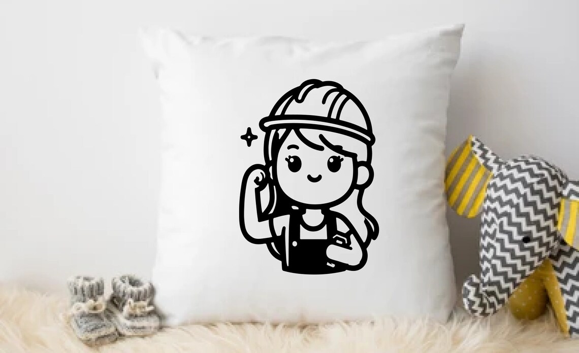 Woman Construction Worker PNG & SVG, Female Builder Clipart, DIY ...