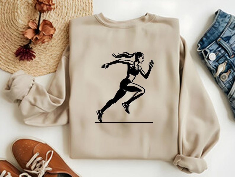 Runner Silhouette: Track and Field Design (PNG, SVG, JPG Digital ...