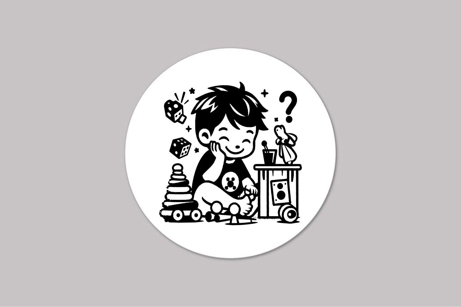 Happy Child PNG & SVG, Cheerful Toddler Clipart, Playful Art Print, DIY ...