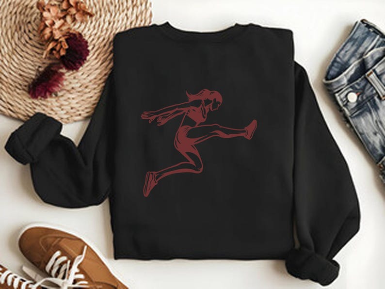 Track and Field Woman Athlete Clipart: Hurtle Design (PNG, SVG, JPG) - Etsy