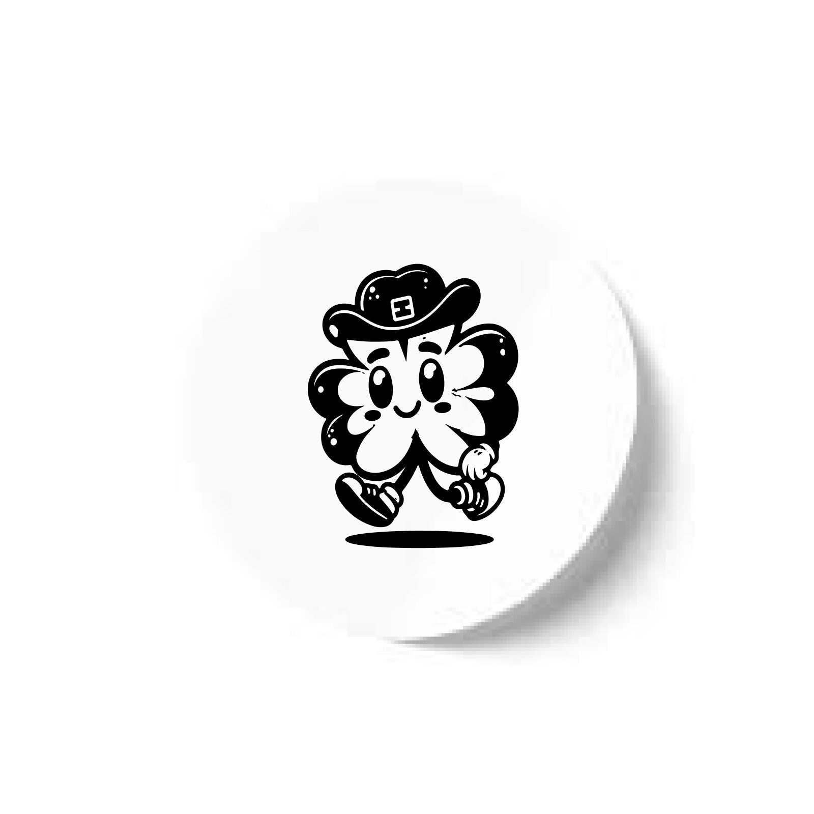 Cartoon Shamrock Character PNG & SVG, St. Patrick's Day Clipart, Lucky ...