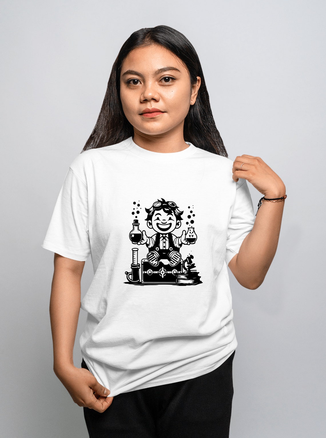 Child Scientist Cartoon Logo PNG & SVG, Science Kid Clipart, DIY ...