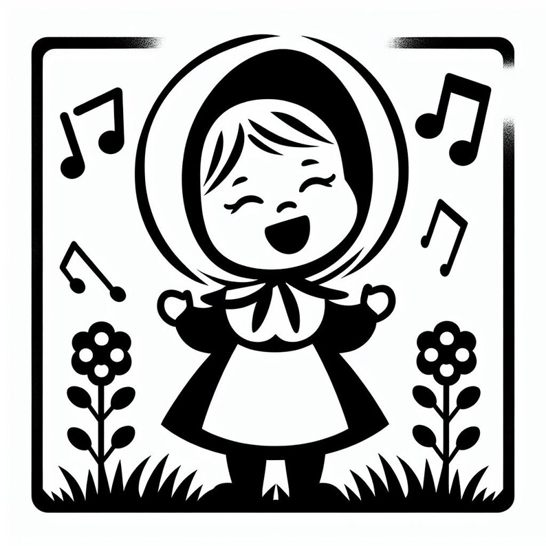 Singing Woman PNG & SVG, Musician Clipart, Vocalist Art Print, DIY ...
