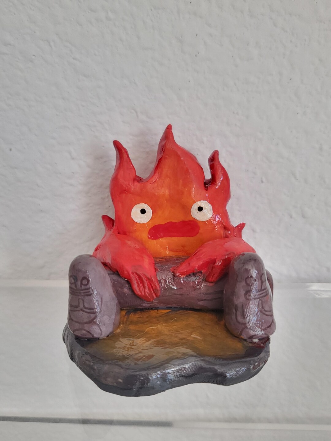 Calcifer Howls Moving Castle Clay Figure - Etsy