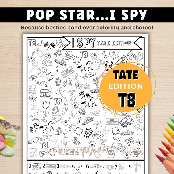 Tate Mcrae Coloring Pages - Etsy