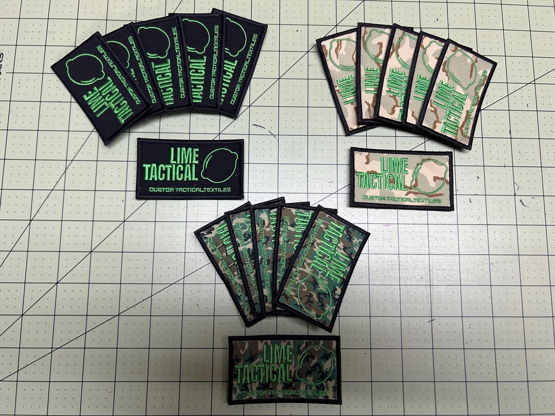 Lime Tactical 2x4” Velcro Backed Patches - Etsy