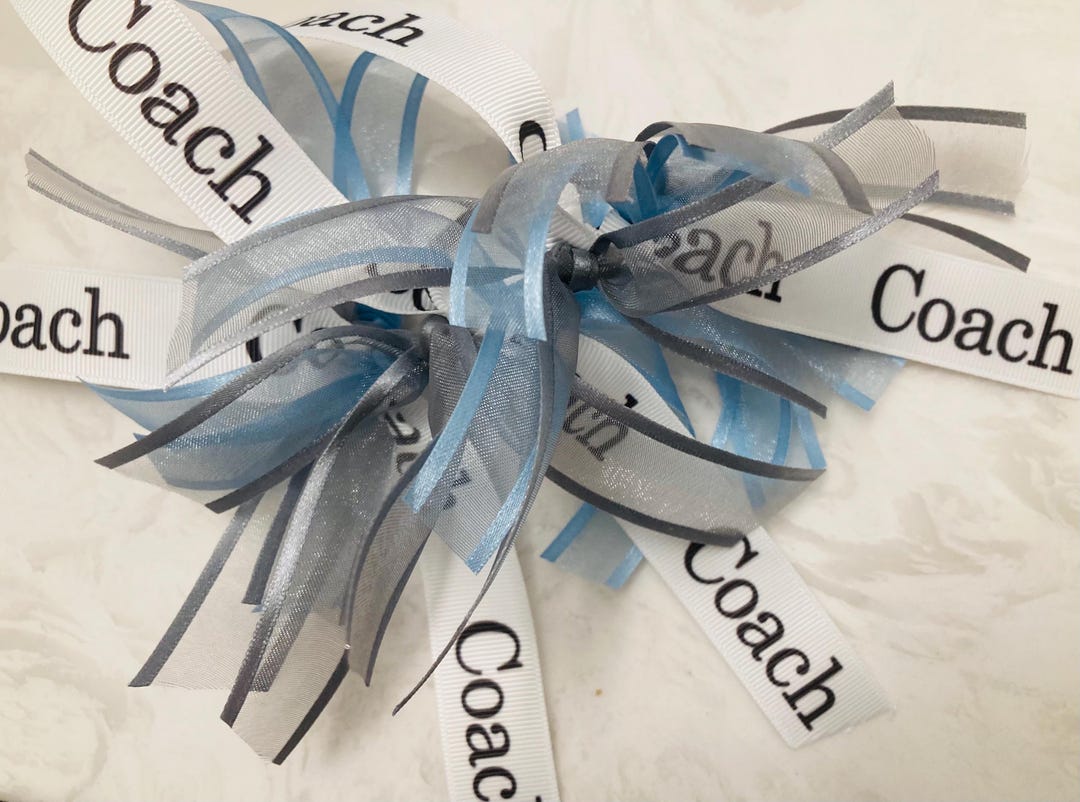Coach Themed Ribbon Scrunchie. Handmade With Quality Ribbon and Strong ...