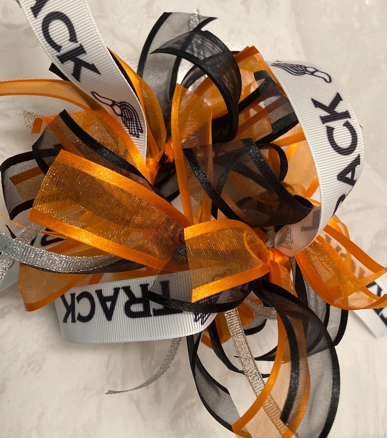 Made to Order Track and Field Themed Ribbon Scrunchie/ Hair Tie. Gift ...