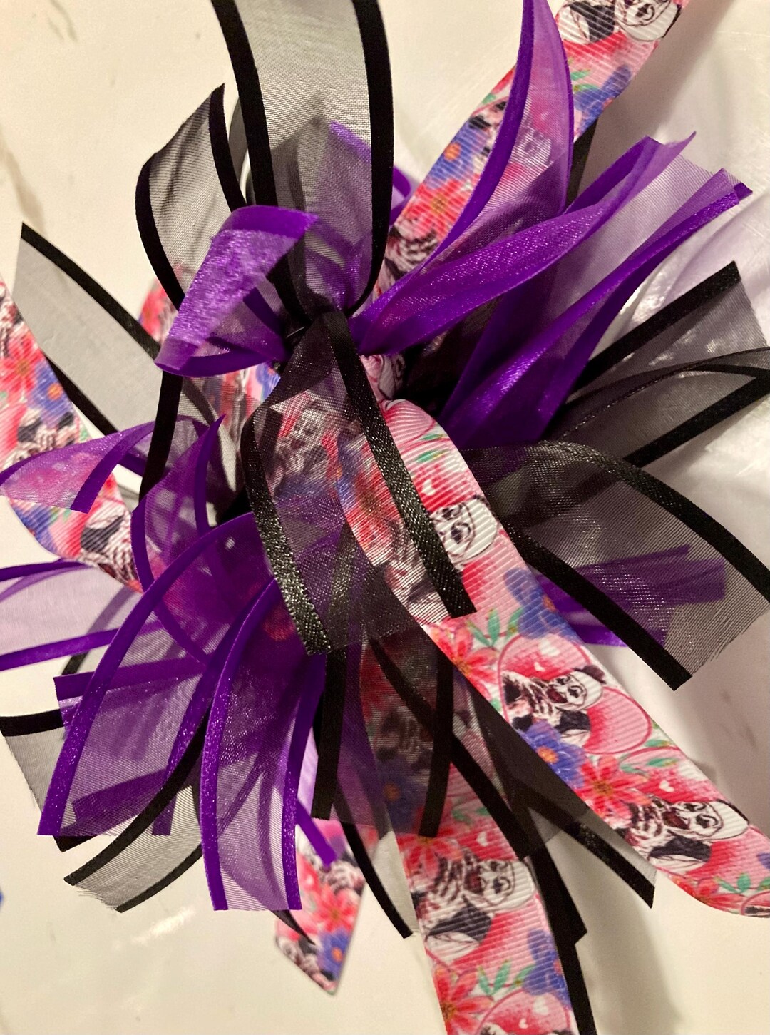 Art the Clown Terrifier Themed Ribbon Scrunchie. - Etsy