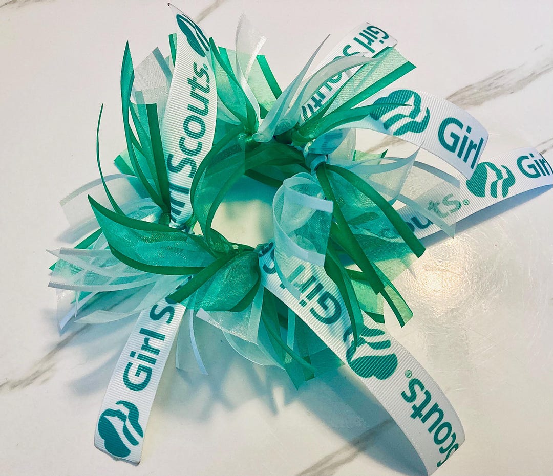 Girl Scout Themed Ribbon Scrunchie for All Hair Types. - Etsy