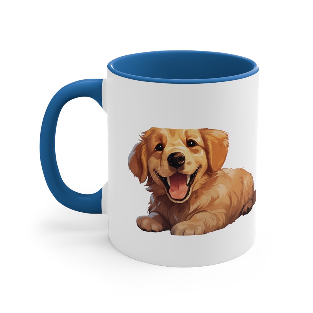 Golden Retriever Puppy Mug, Golden Retriever Mug, Puppy Mug, Golden ...