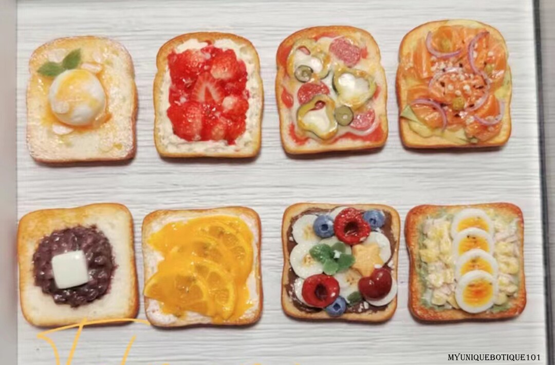 Miniature Toast,eight Types of Miniature Toast,dollhouse Cake,miniature ...