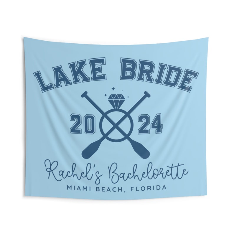 Personalized Lake Bachelorette Party Photo Backdrop Coastal Bach Banner ...