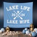 Personalized Lake Life Lake Wife Bachelorette Backdrop Coastal Bach ...