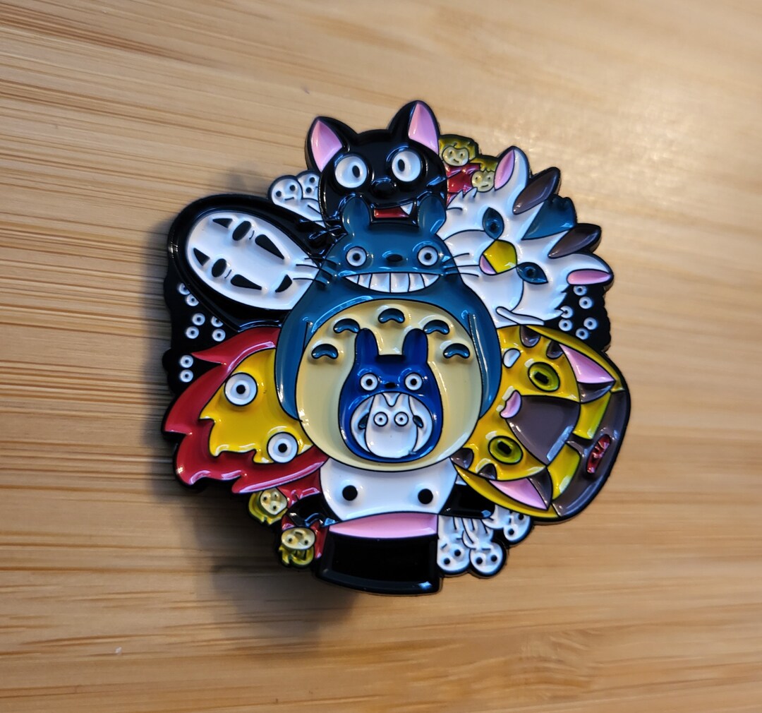 Studio Ghibli Inspired Enamel Pin - Etsy