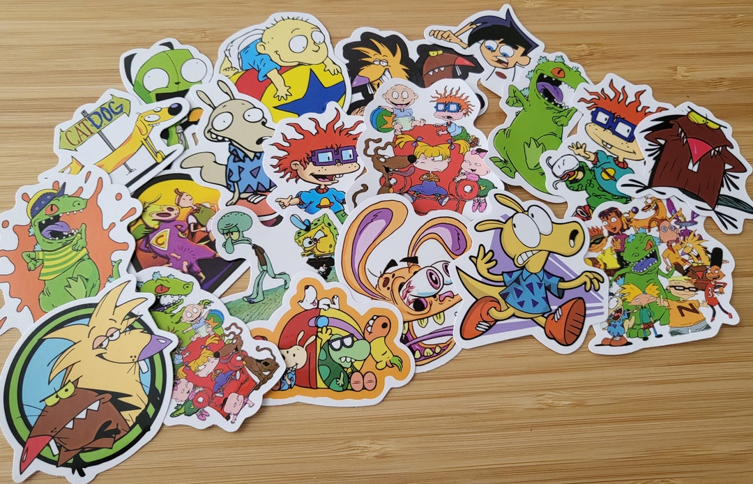 90s Nickelodeon Stickers Set of 20 - Etsy