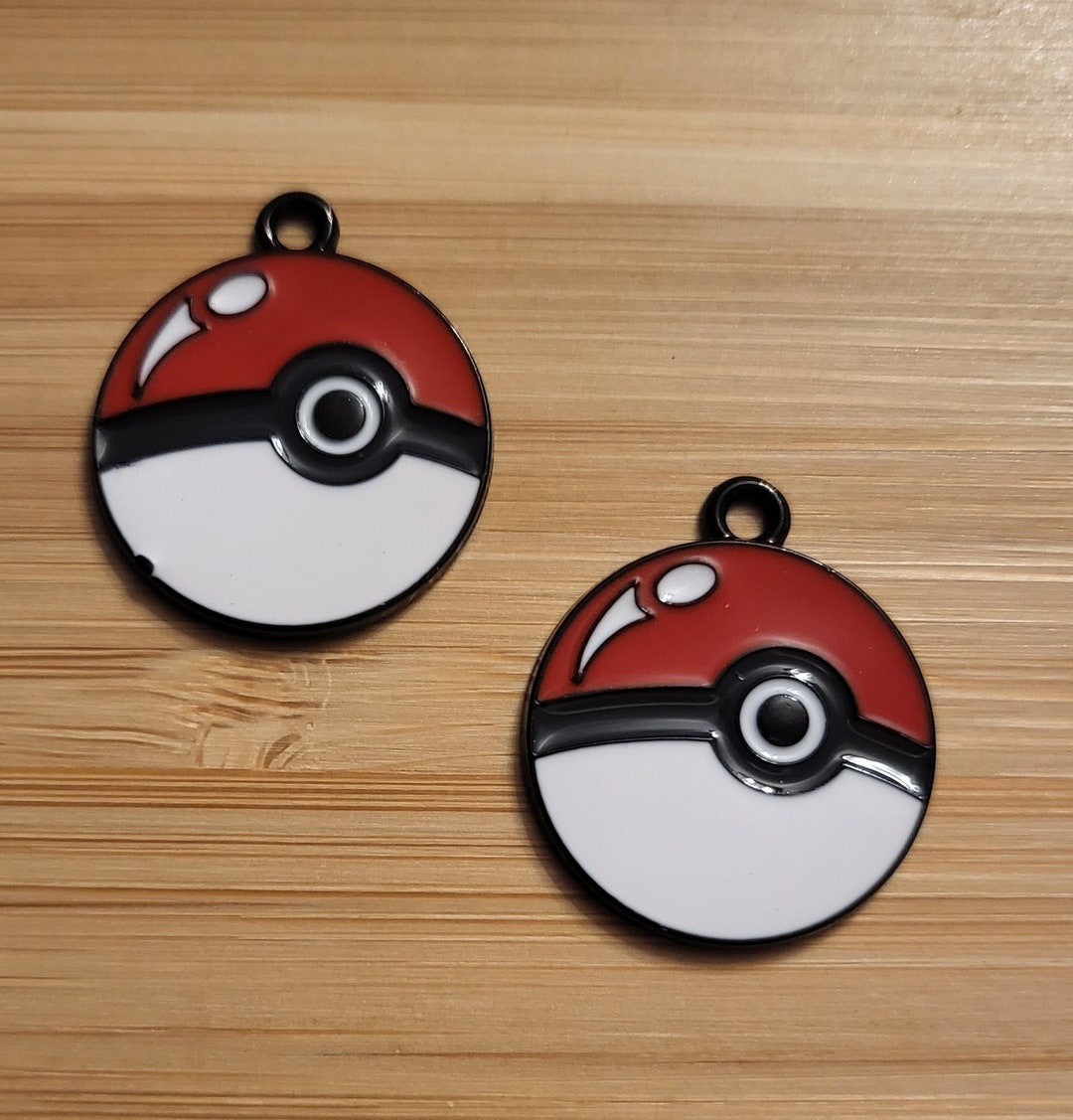 Pokemon Inspired Pokeball Charm - Etsy