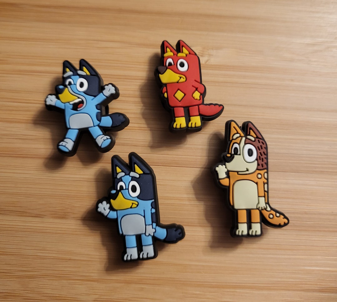 Bluey Shoe Charms Set of 4 Fits Crocs - Etsy