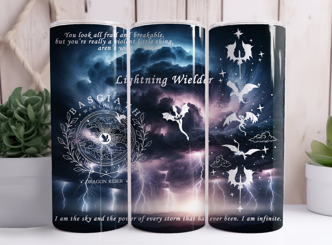 Fourth Wing Lightning Wielder 20oz Tumbler - Etsy