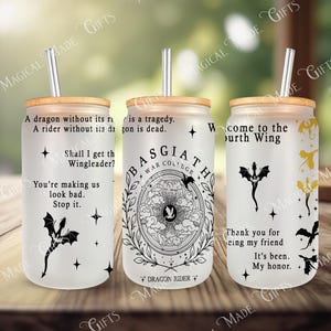 16oz Fourth Wing Glass - Etsy