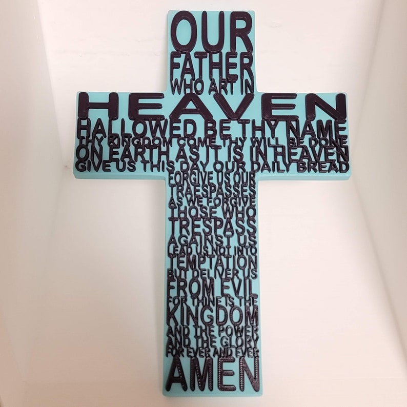 Lords Prayer Cross - Etsy