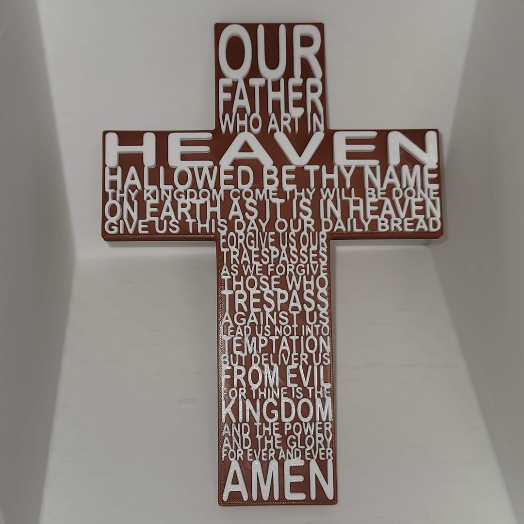 Lords Prayer Cross - Etsy