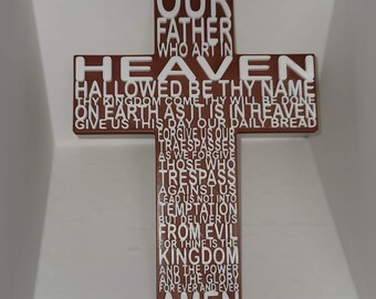 Lords Prayer Cross - Etsy