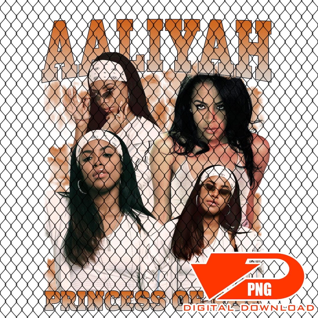 Aaliyah Vintage Vintage Bootleg PNG, Aaliyah Homage Graphic Unisex Png ...