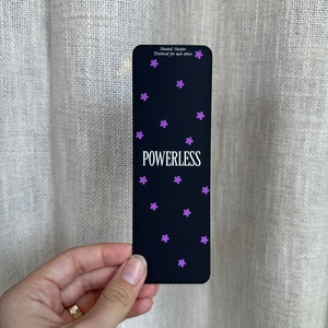 Powerless Inspired Bookmark - Etsy