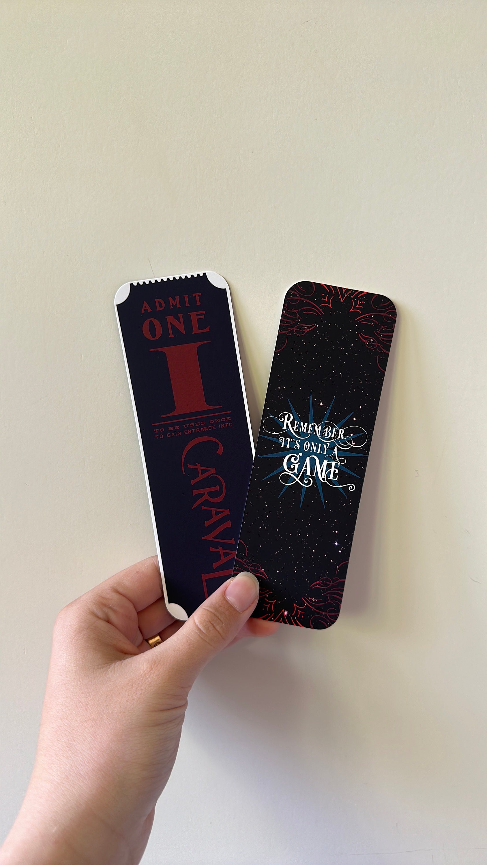 Caraval Double Sided Bookmark - Etsy