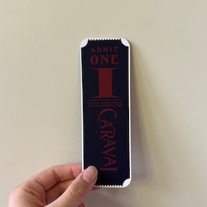 Caraval Double Sided Bookmark - Etsy
