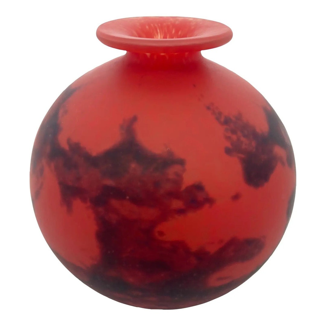 Original 1920s Muller Frères Luneville, France, Art Nouveau Glass Vase ...