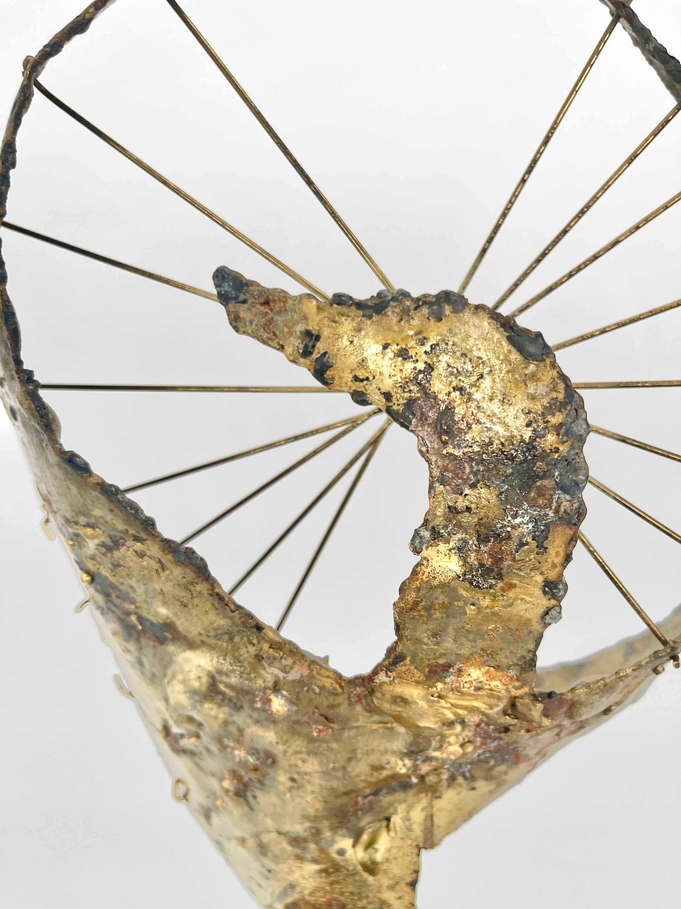 1970s Brutalist Metal Phoenix Bird Sculpture on Natural Stone - Etsy