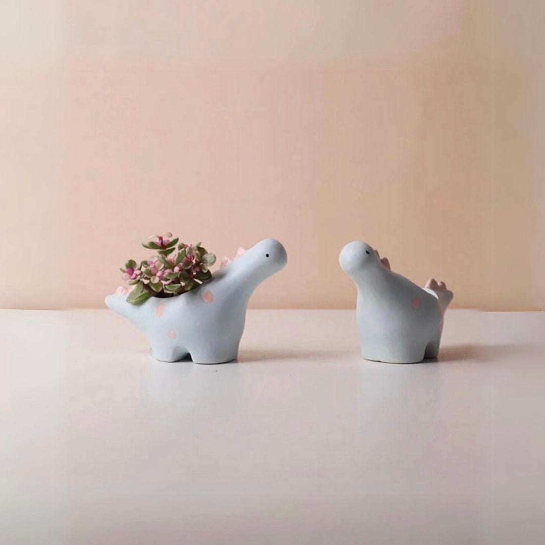 Adorable Dinosaur Vase, Cute Animal Vase, Unique Vase, Cute Home Decor ...
