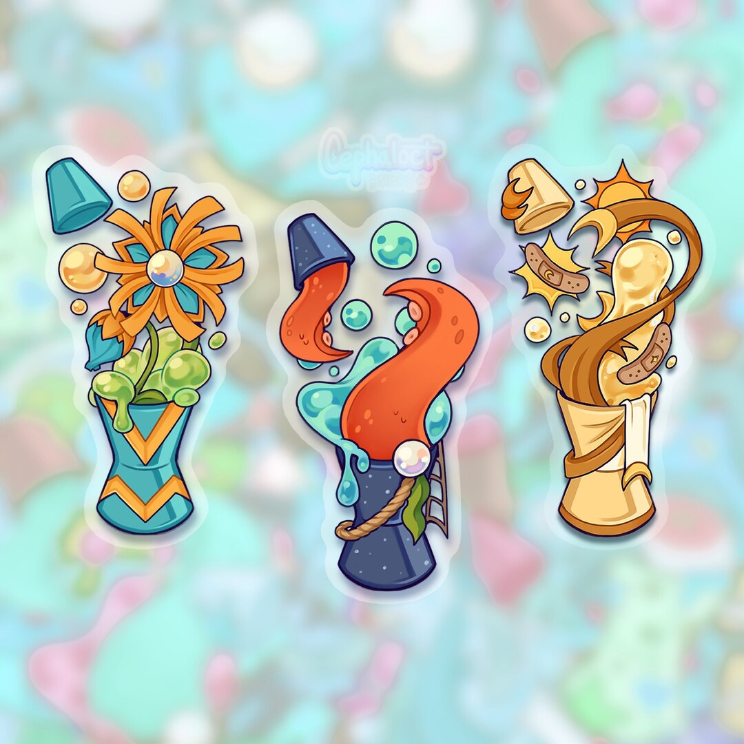 Lava Lamp Stickers Glossy Clear Waterproof Sticker Collection 1 ...