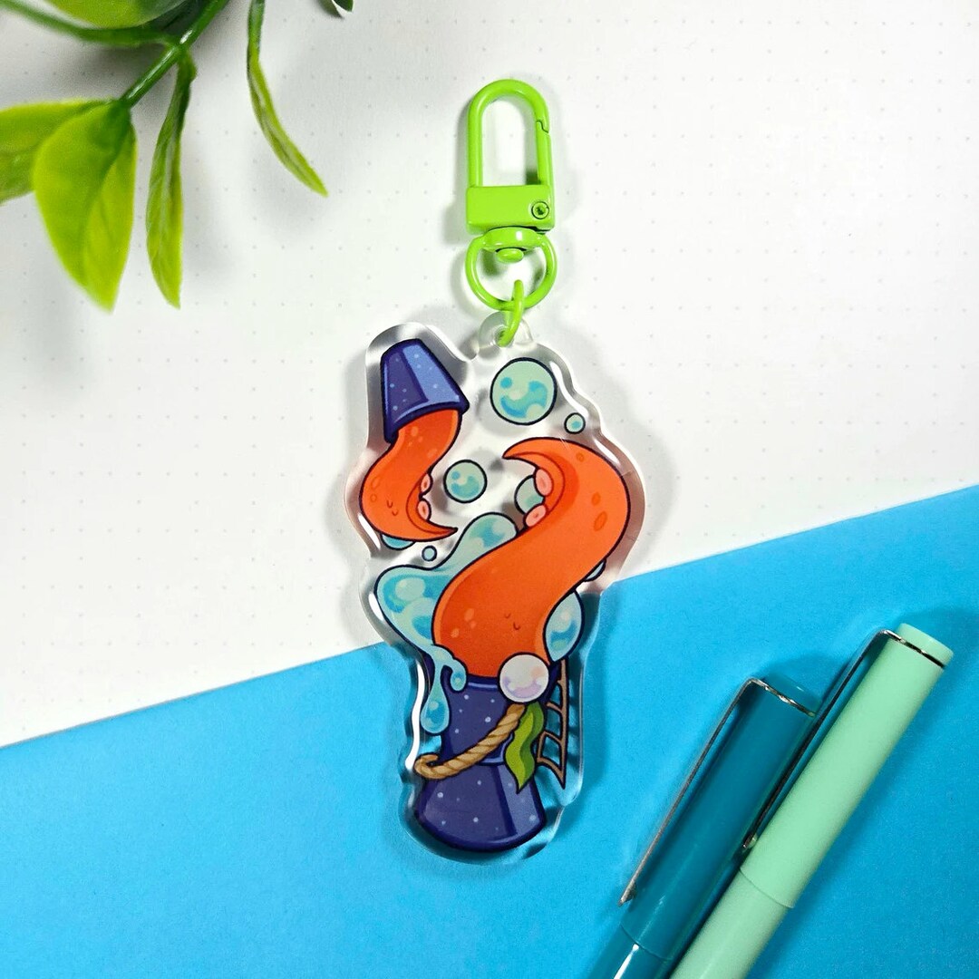 Lava Lamp Keychain: Shifter || Original Design 3" Double-sided Clear ...