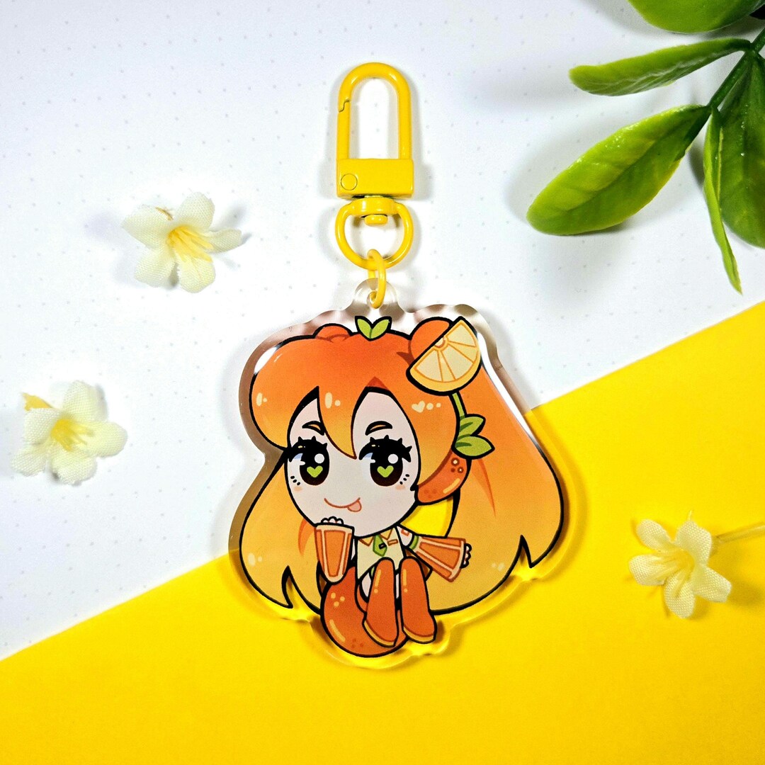 Citrus Hatsune Miku Keychain || 2.5" Double-sided Clear Acrylic W ...