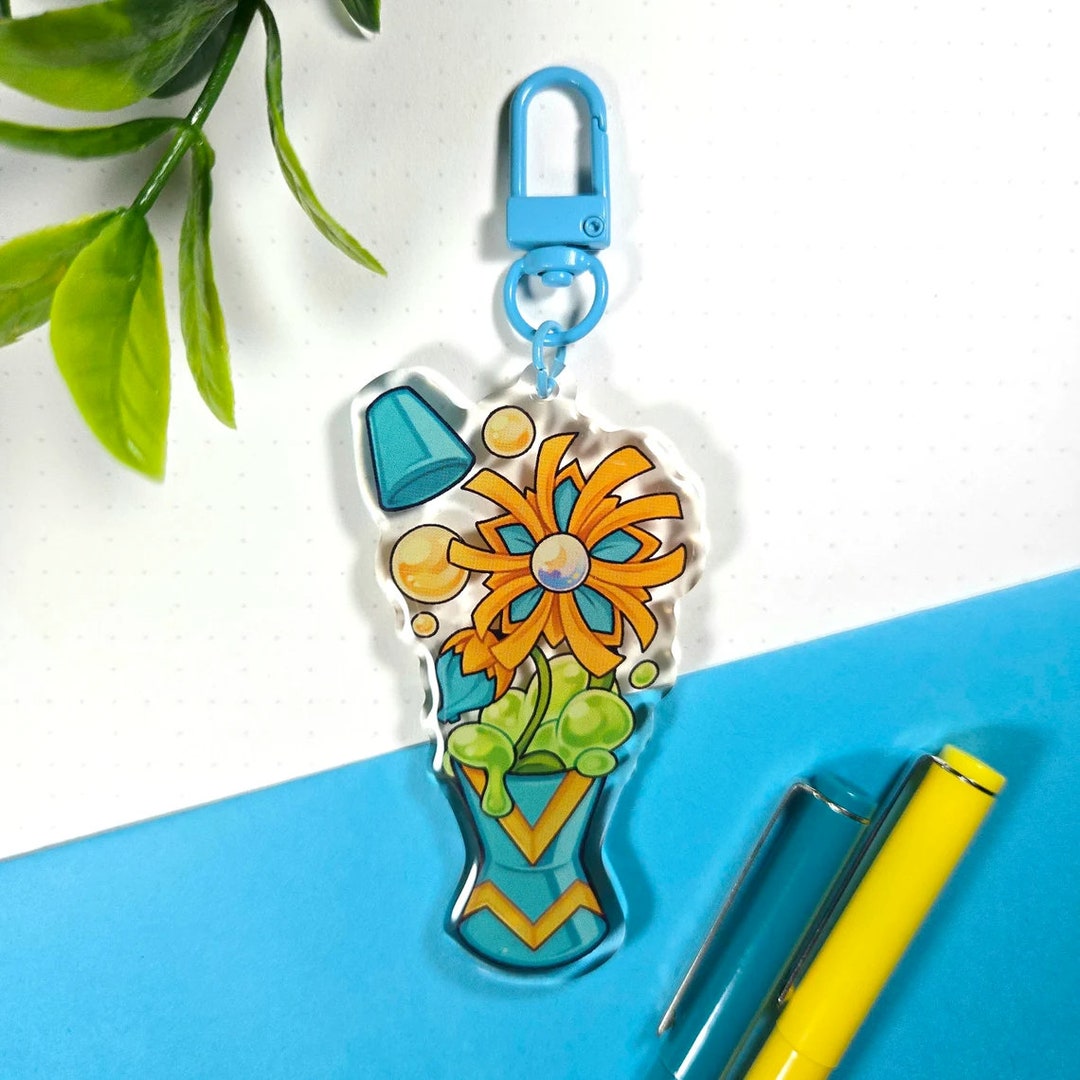 Lava Lamp Keychain: Glorious || Original Design 3" Double-sided Clear ...