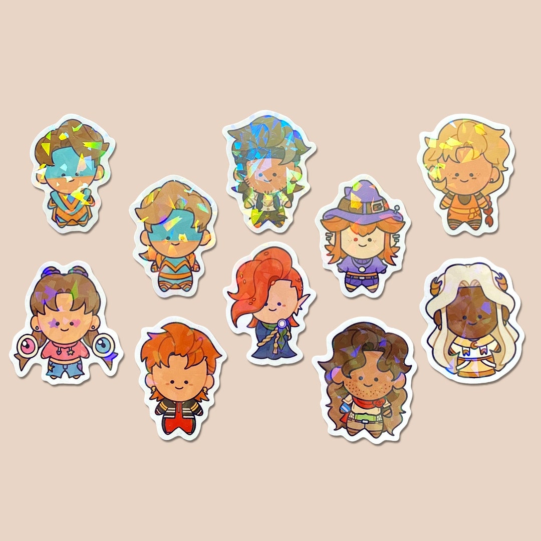 Tiny Friendly Stickers - SETS || Glossy Character Stickers W ...