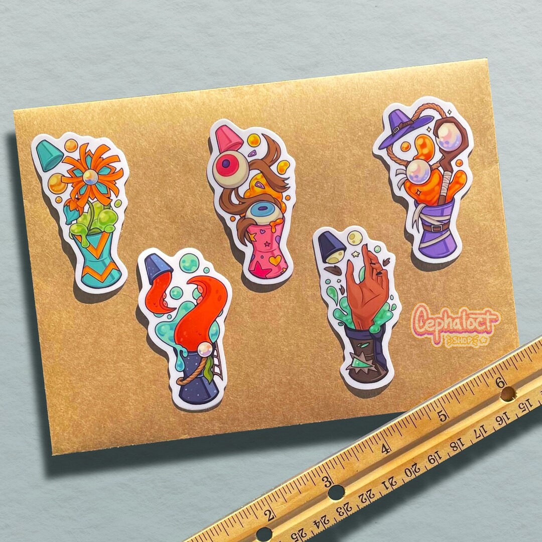 Lava Lamp Stickers Collection 01 Glossy Clear Waterproof Sticker ...